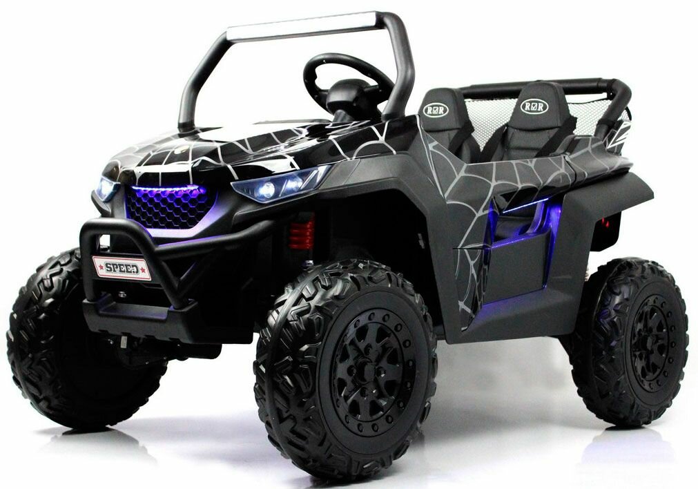 Детский электромобиль RiverToys T777TT 4WD Черный Spider