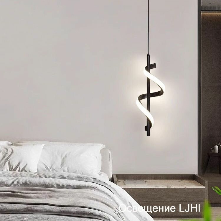 Люстра LJHI, LED, 10 Вт, плафон, 40х12х15 см, регулировка цветовой температуры — фото 1