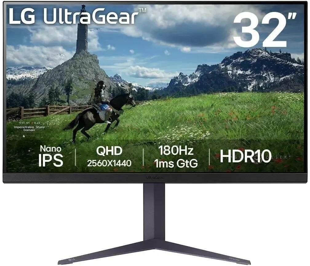 Монитор LG 31.5" UltraGear 32GS85Q-B, черный