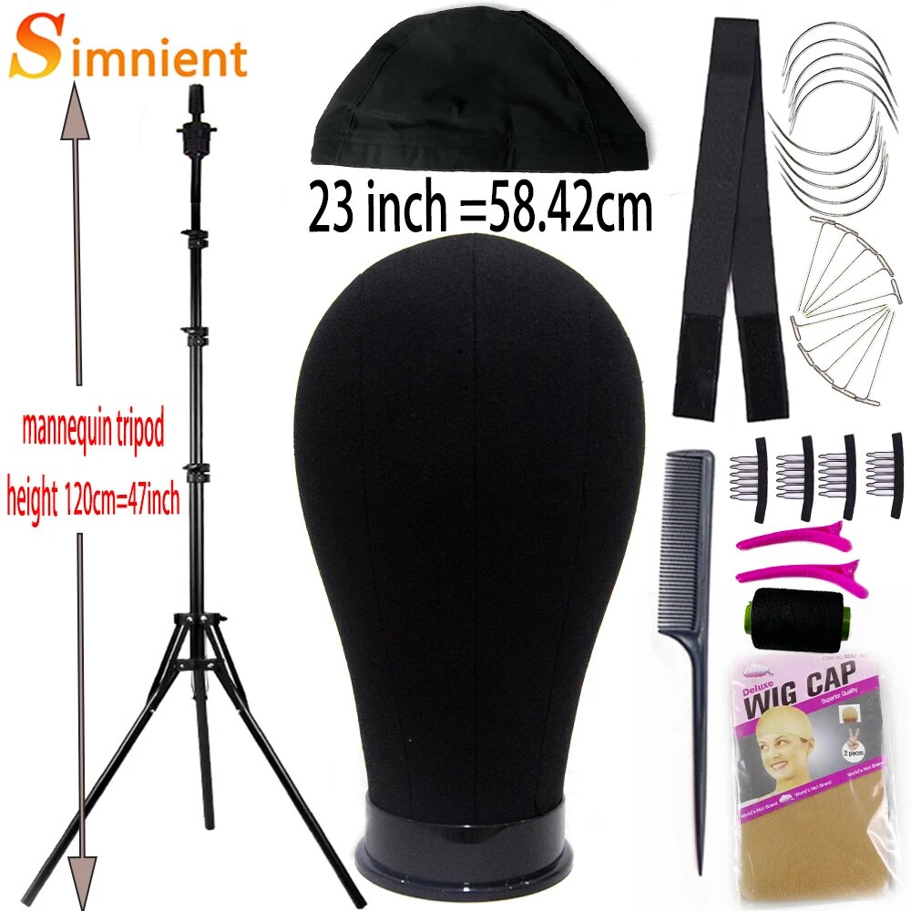 Стенд для париков Simnient 23black, 120см