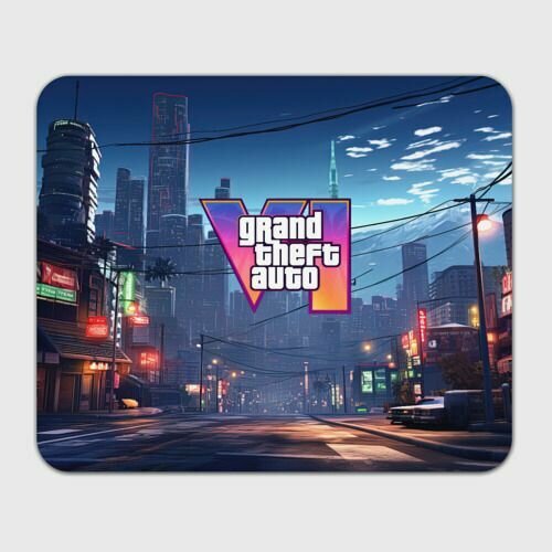 GTA 6 ночной город Коврик для мыши