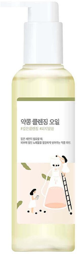 Питательное гидрофильное масло с чёрной соей Round Lab Soybean Cleansing Oil, 200 мл