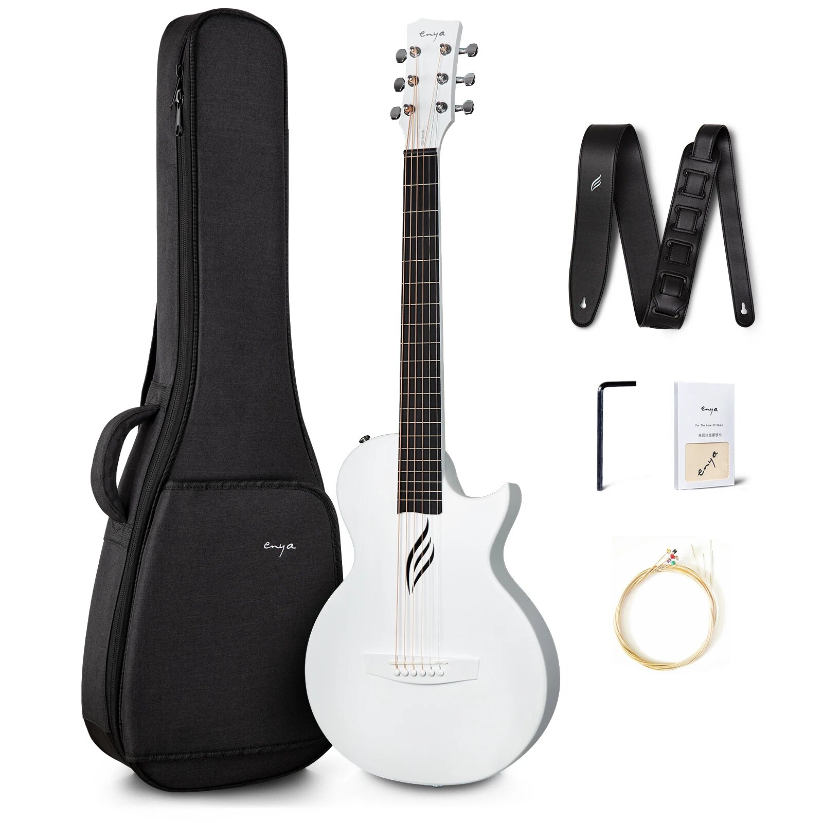Акустическая гитара Enya Nova Go 35" Acoustic White