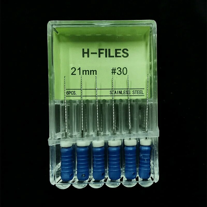 Эндодонтические файлы H-Files 21 мм #30, 6 шт