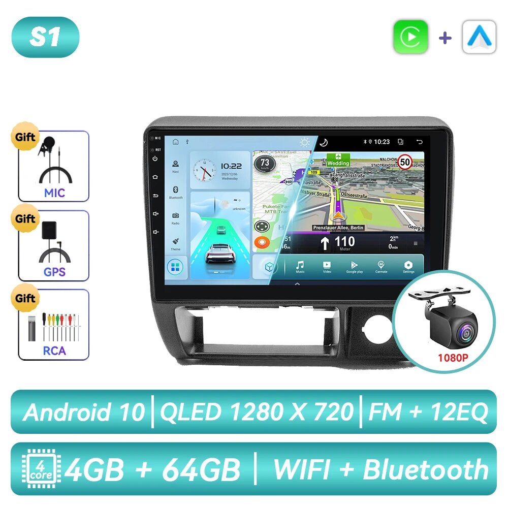 Для Suzuki Jimny 1998 1999 2000 2001 2002 2003 2004 Автомобильный радиоприемник 4CORE 4G 64G CAM