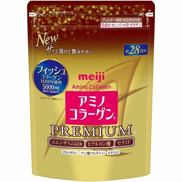 Amino Premium collagen Meiji / Японский коллаген гидролизованный морской с витамином С