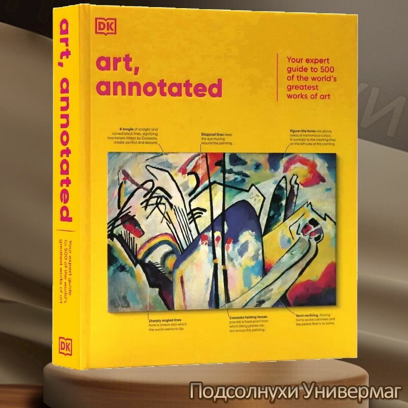 Научно-популярный художественный альбом: DK 500 Art Annotated: The World's 500 Greatest Paintings Explained