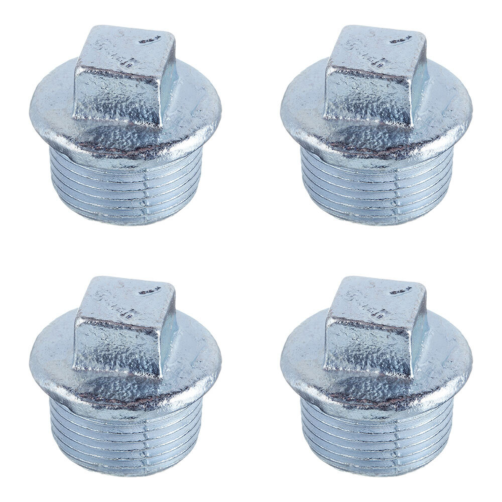 Заглушка 1 НР(ш) чугунная оцинкованная (4 шт.)