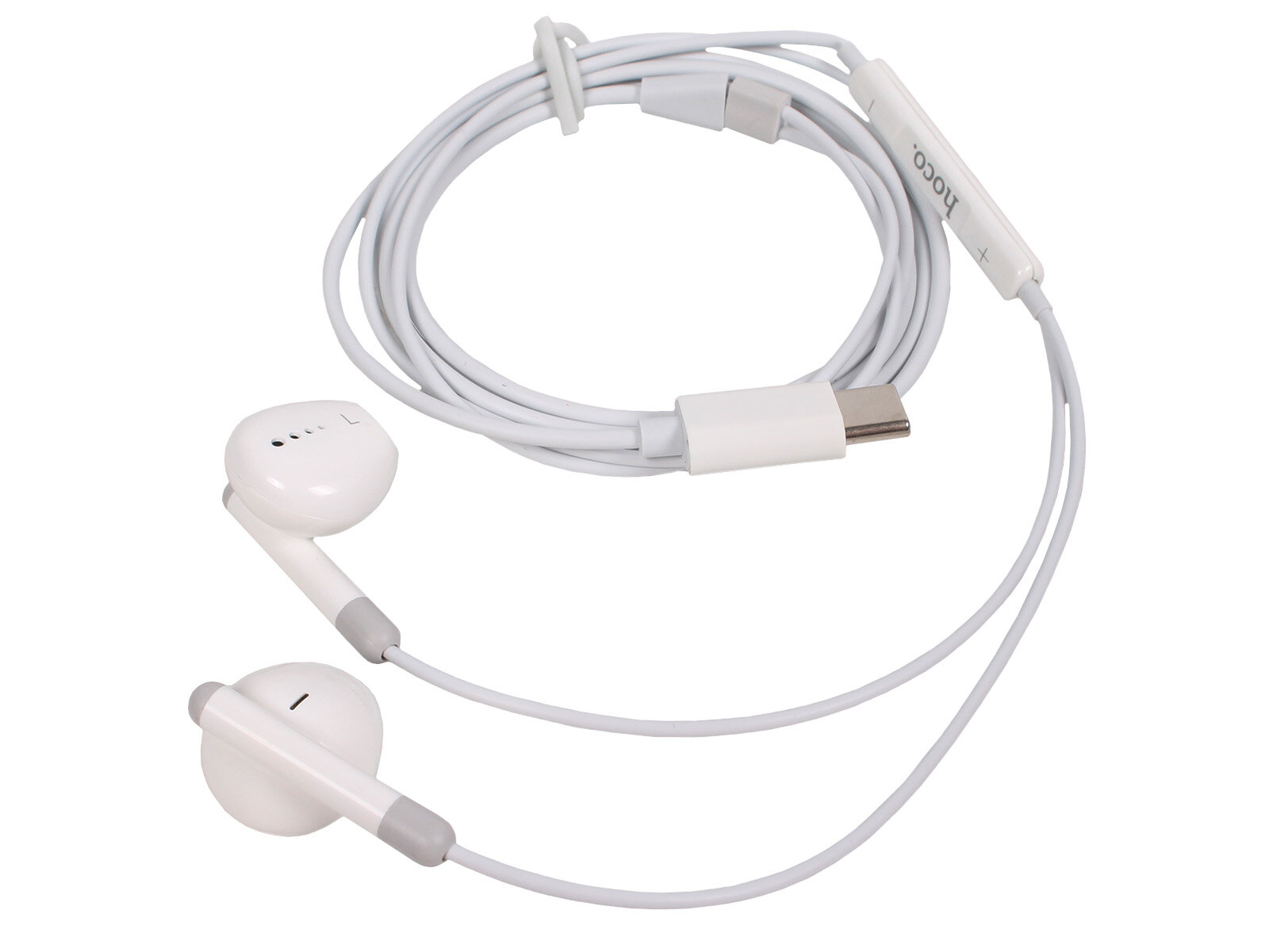 Проводные наушники M93 Wire control Type-C 1.2м цвет-белый