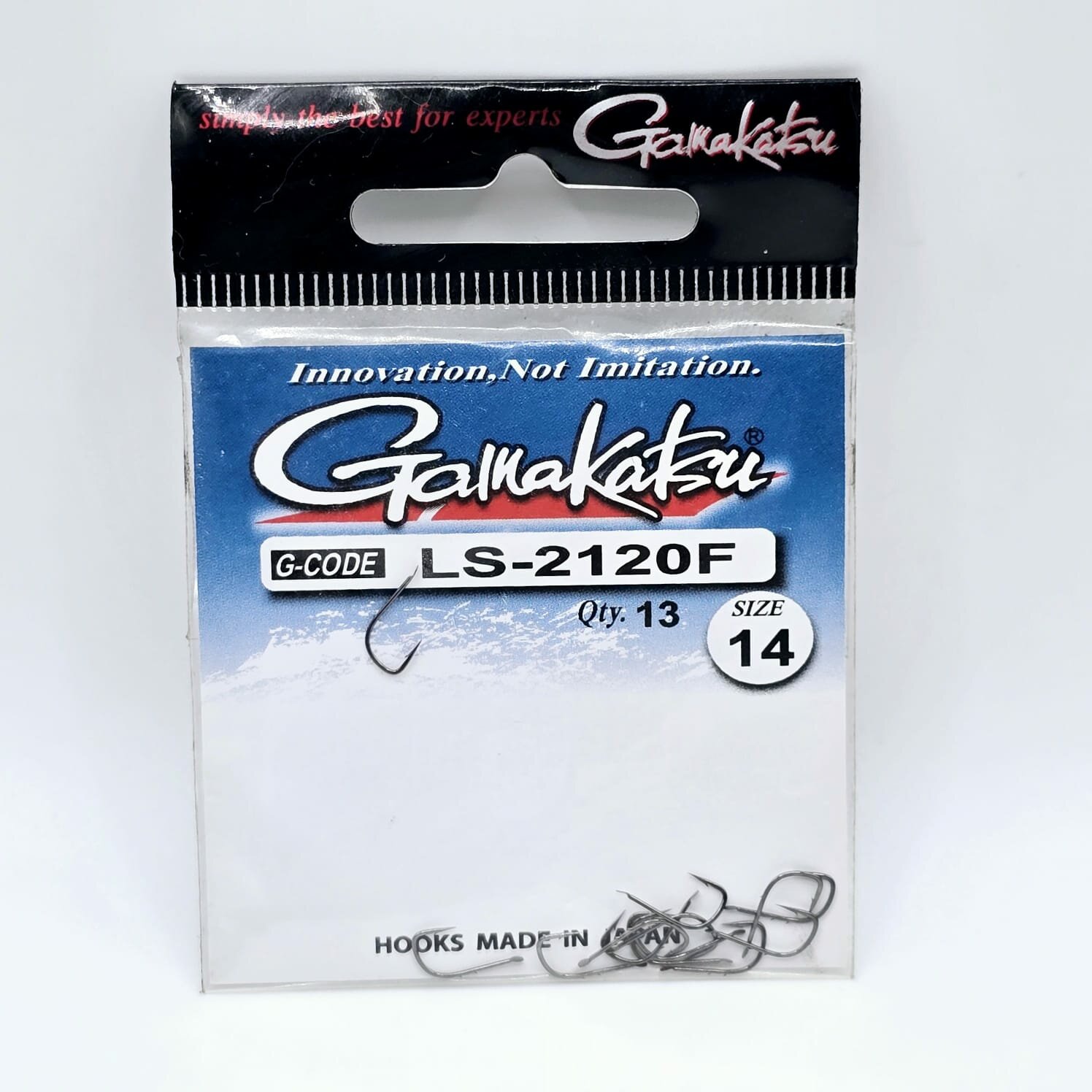 Крючок Gamakatsu серия "LS-2120" размер №14, количество 13 штук