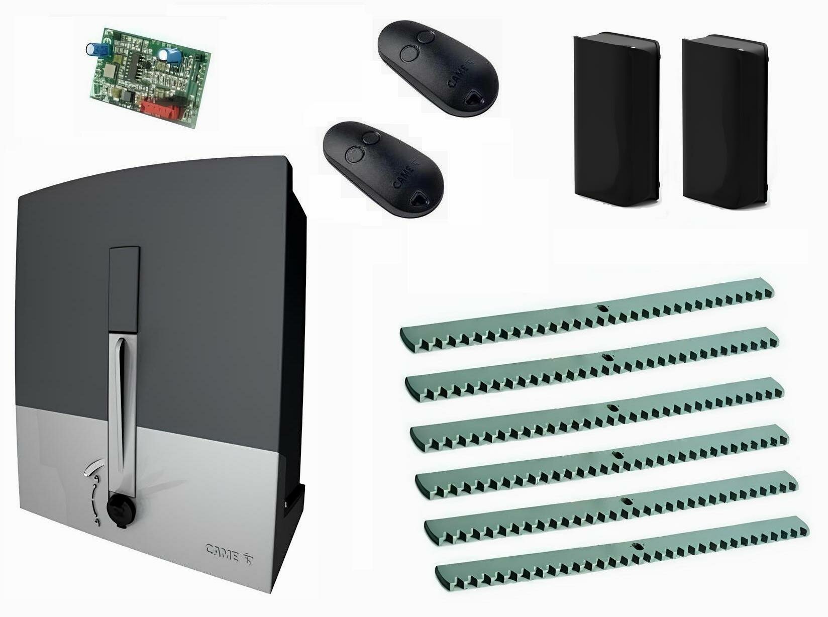 Автоматика для откатных ворот BXL04AGS KIT6-FA, комплект: привод, радиоприемник, 2 пульта, фотоэлементы, 6 реек