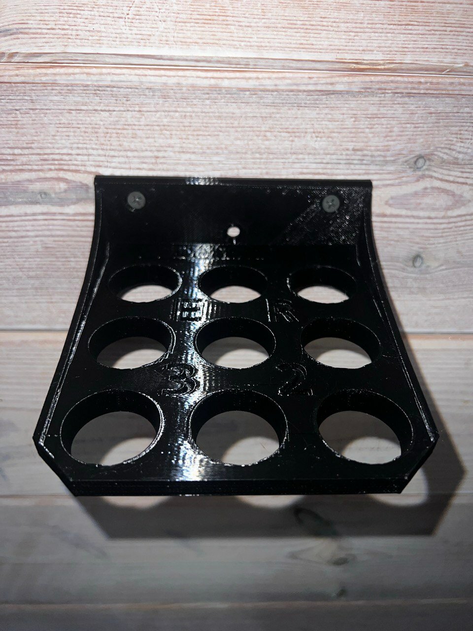 Настенный держатель для головок, для цанг ER32, черный, PET-G, 13x13 см