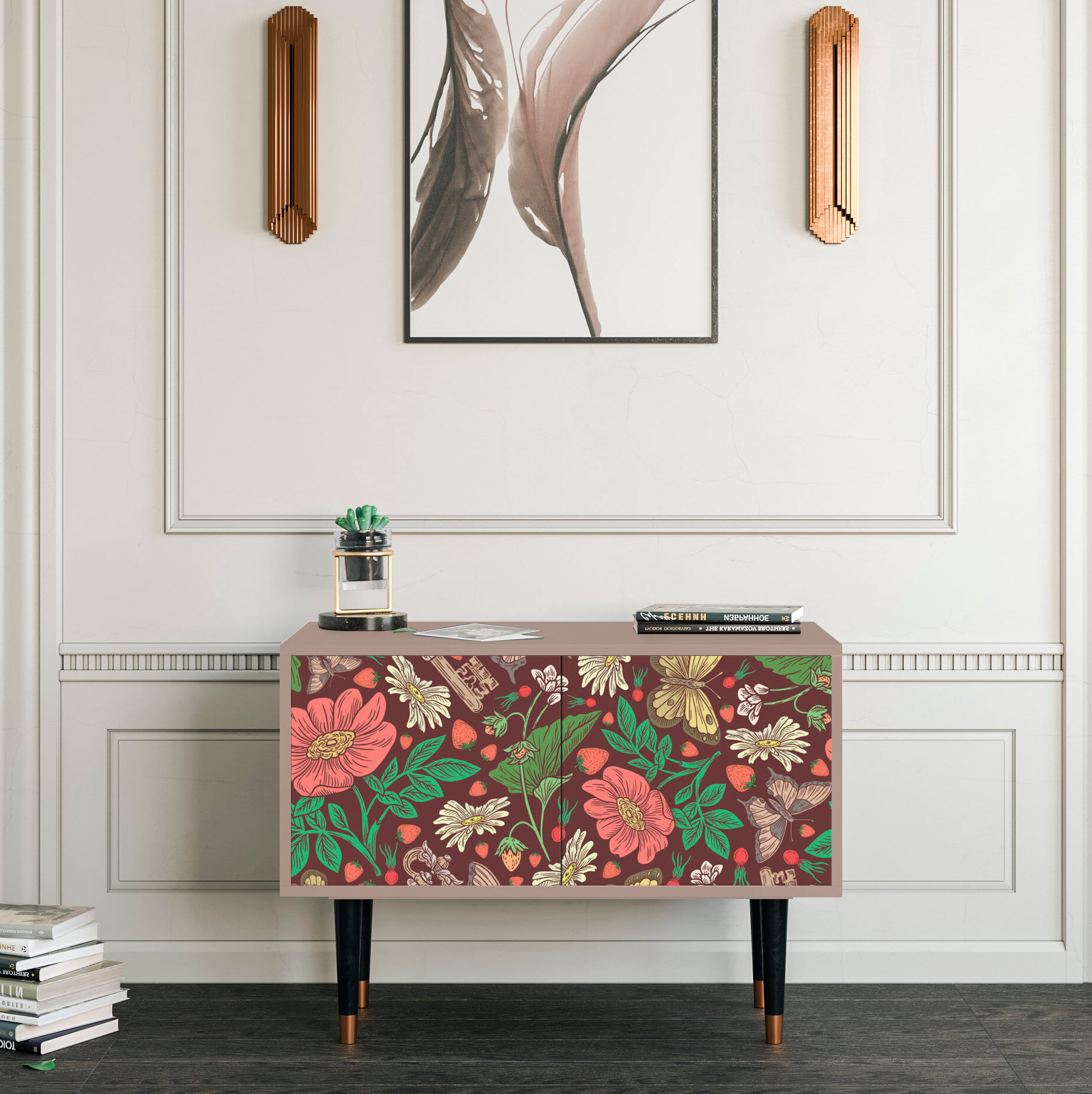 Комод - STORYZ - S1 Alice in Wonderland, Размер - 94 x 69 x 48 см, Цвет корпуса - , Бежевый