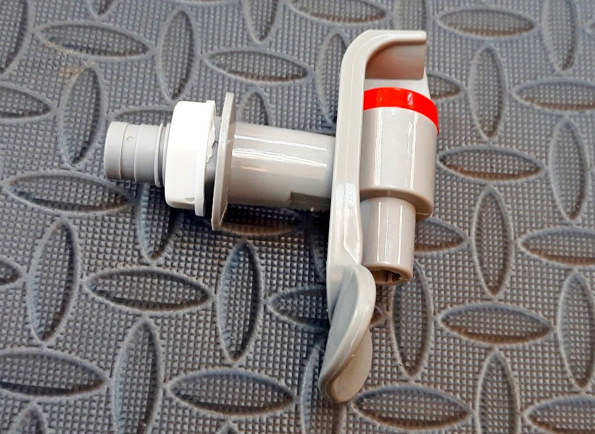 Кран для кулера Ecotronic серый горячая вода наружная резьба