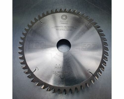 Пильный диск по ЛДСП, МДФ 190x30x2.6/1.6 Z 52 TCG PROCUT