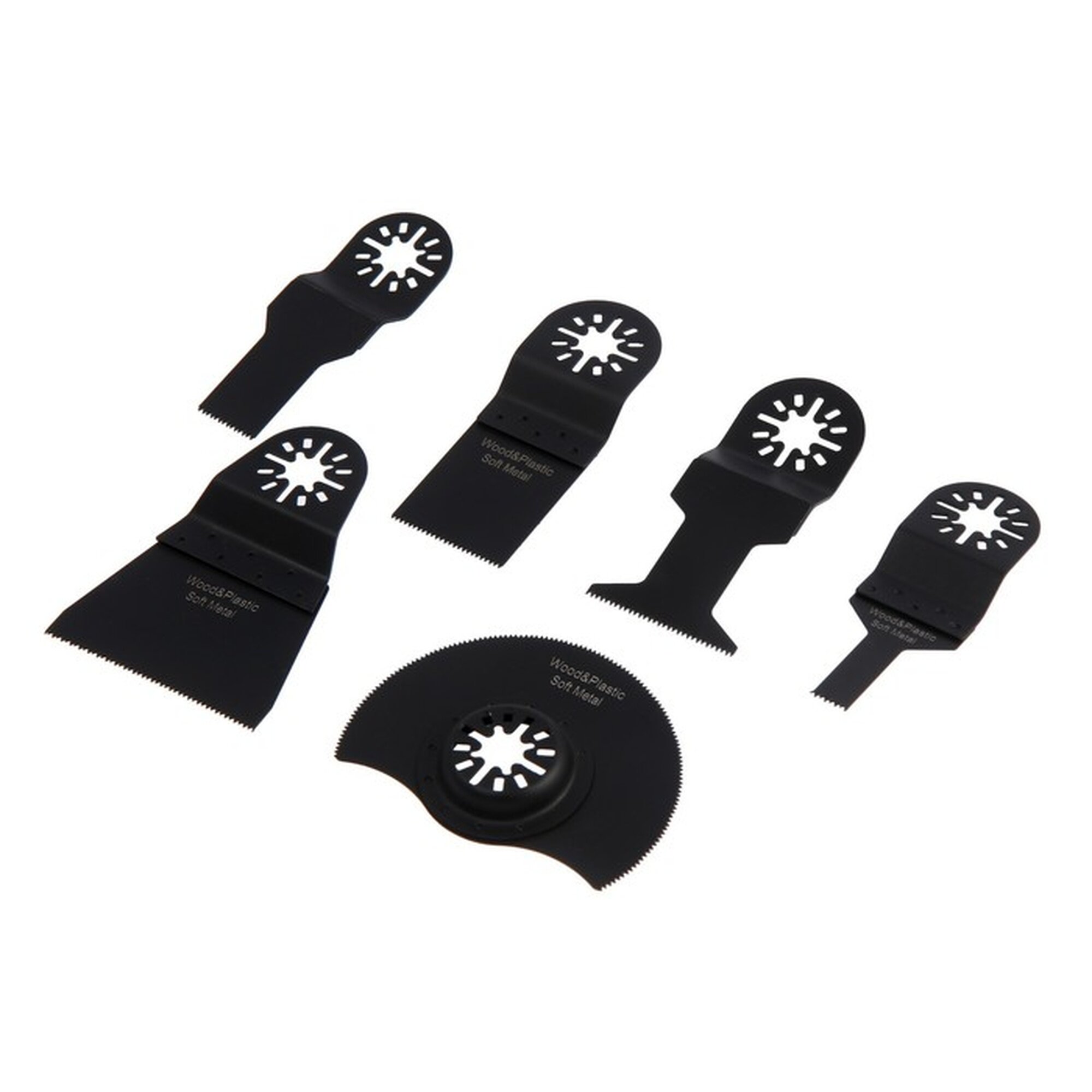 Насадки Тундра, для МФИ, по дереву, высокоуглеродистая сталь, 6 штук