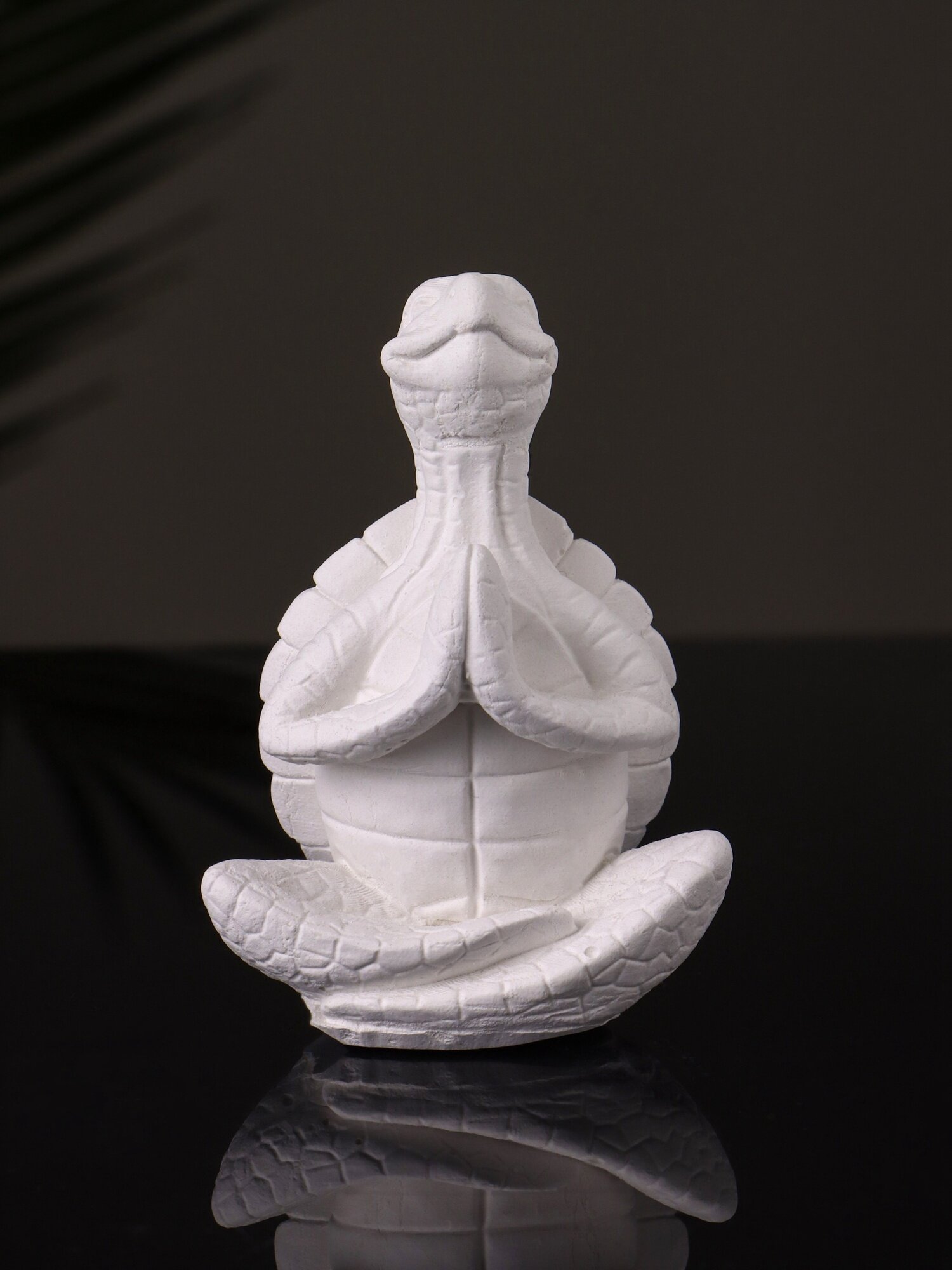 Фигура "Черепаха в позе лотоса" 8х6 см, натуральный