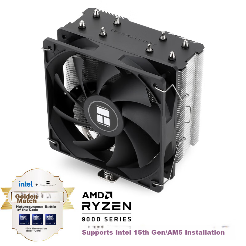 Thermalright Assassin X 120 Refined SE Air Cooler, AGHP Anti-Gravity Four Heat Pipes, Supports 12CM Fan, AX120 R SE