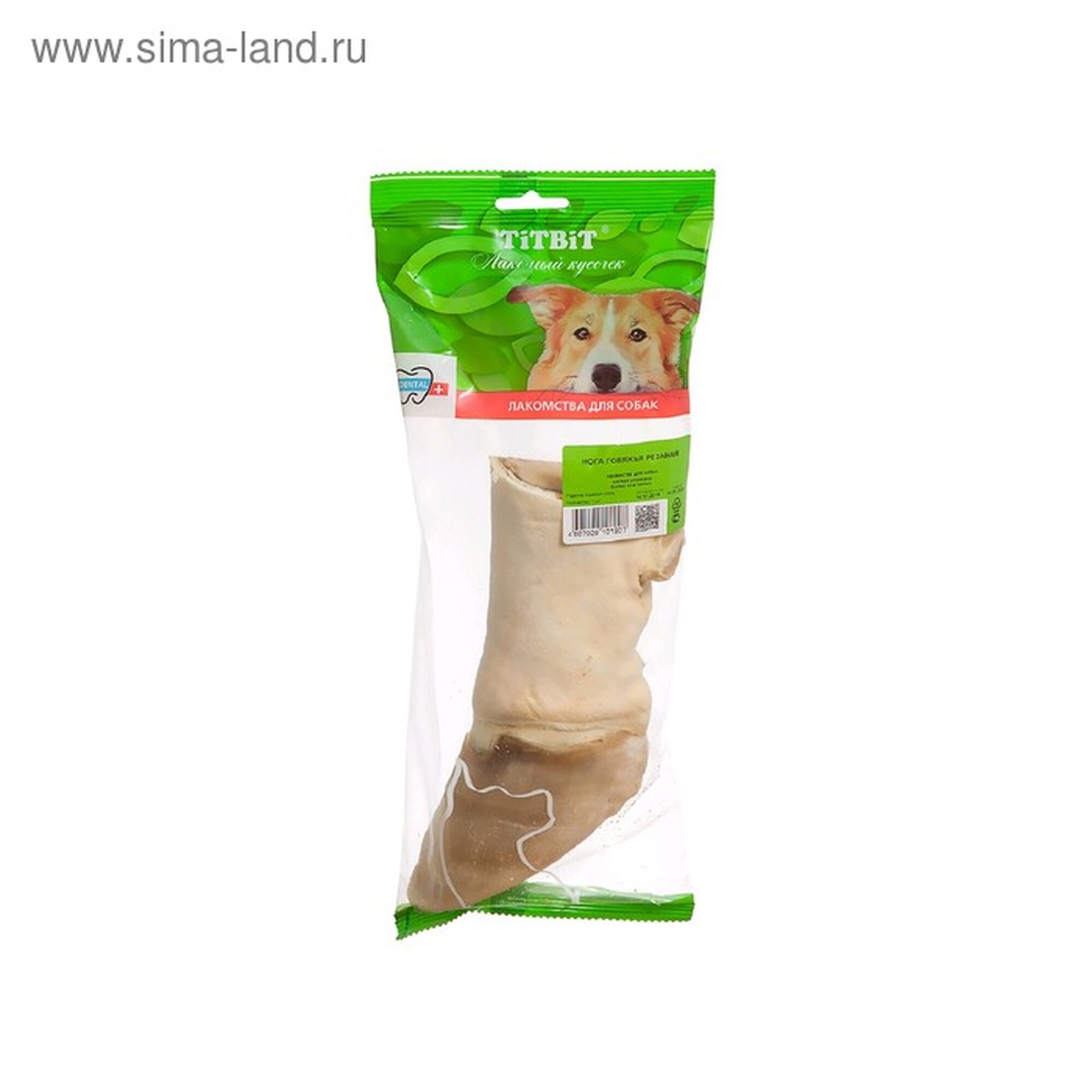 Говяжья нога TitBit, для чистки зубов, для собак, любая порода, 312г