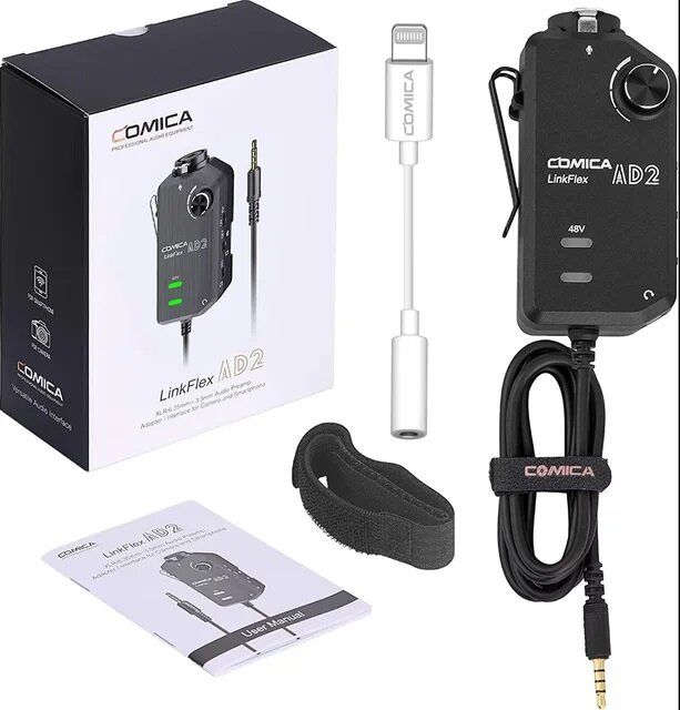 Аудиоинтерфейс LINKFLEX AD2 для смартфонов iPhone Android/DSLR-камер