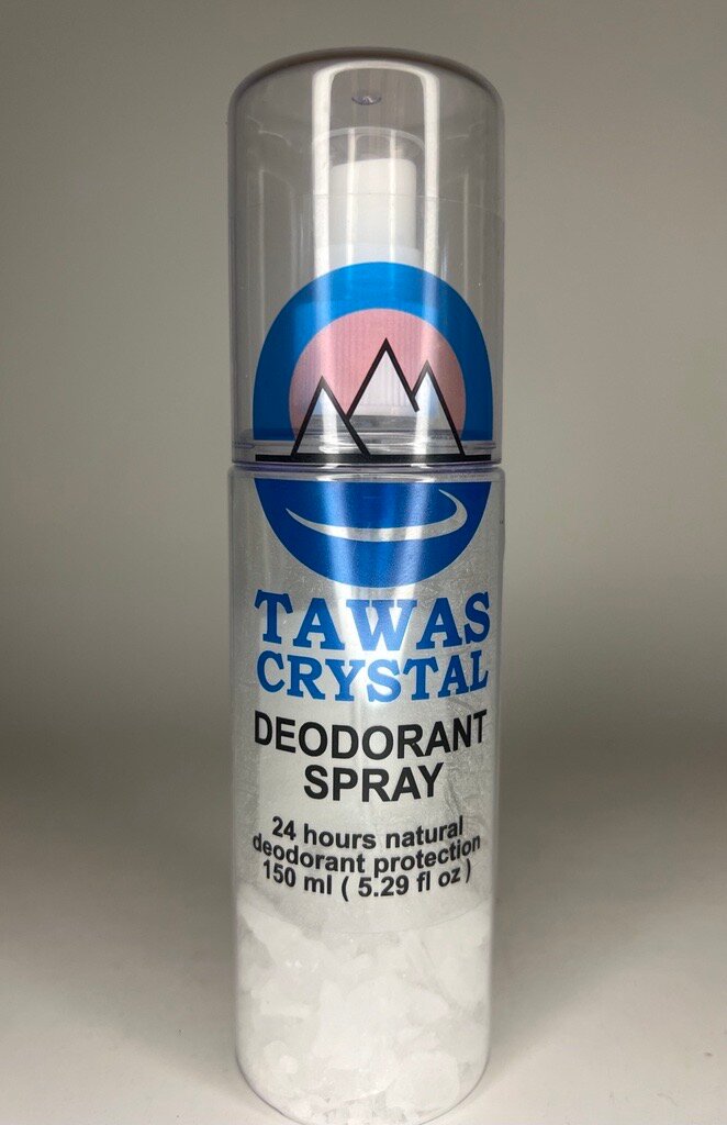 Кристалл свежести Спрей в бутылке с помпой Tawas Crystal (Филиппины), 150 мл (кристаллы 30 г)