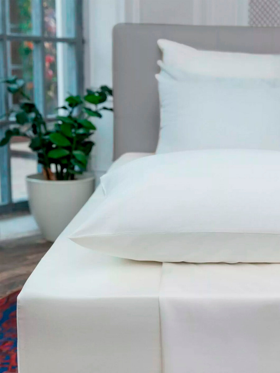 Пододеяльник Mollen Total Look 150x200см в кипенно-белом, 100% египетский хлопок, 400ТС