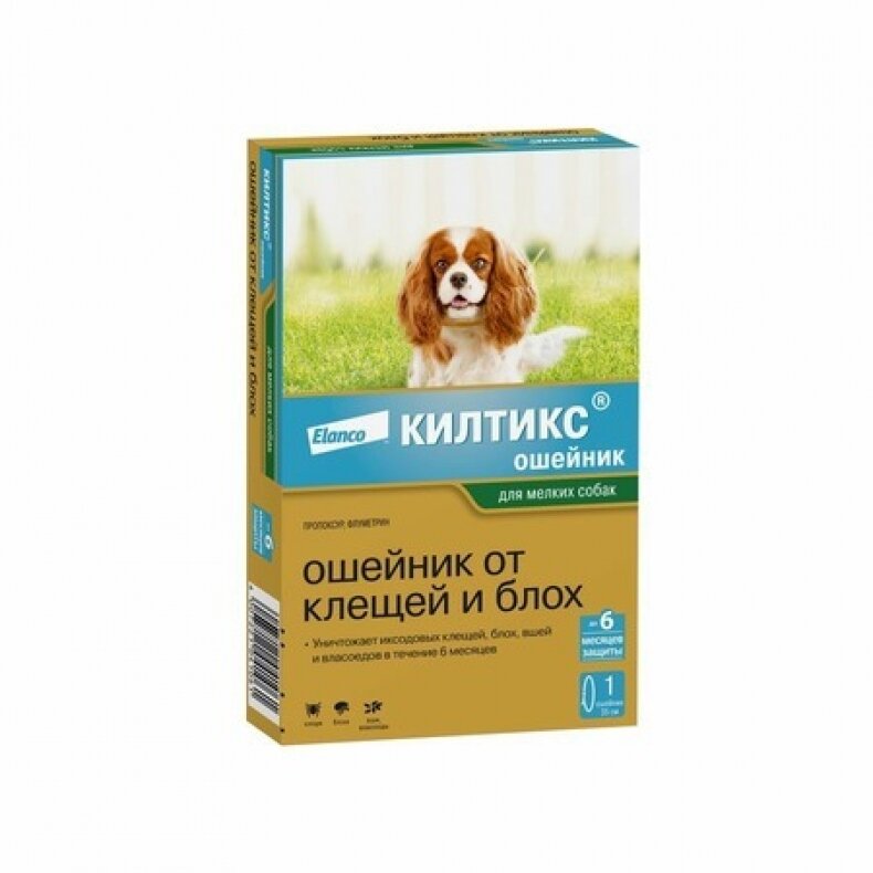 Эланко "Килтикс" ошейник инсекцитидный для собак мелких пород 38см