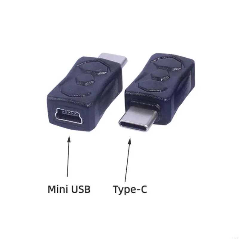 Конвертер для таблеток телефоны Mini USB -женщина в USB C Мужские адаптерные передачи данных Перевод 5V2A Адаптер 3XUE