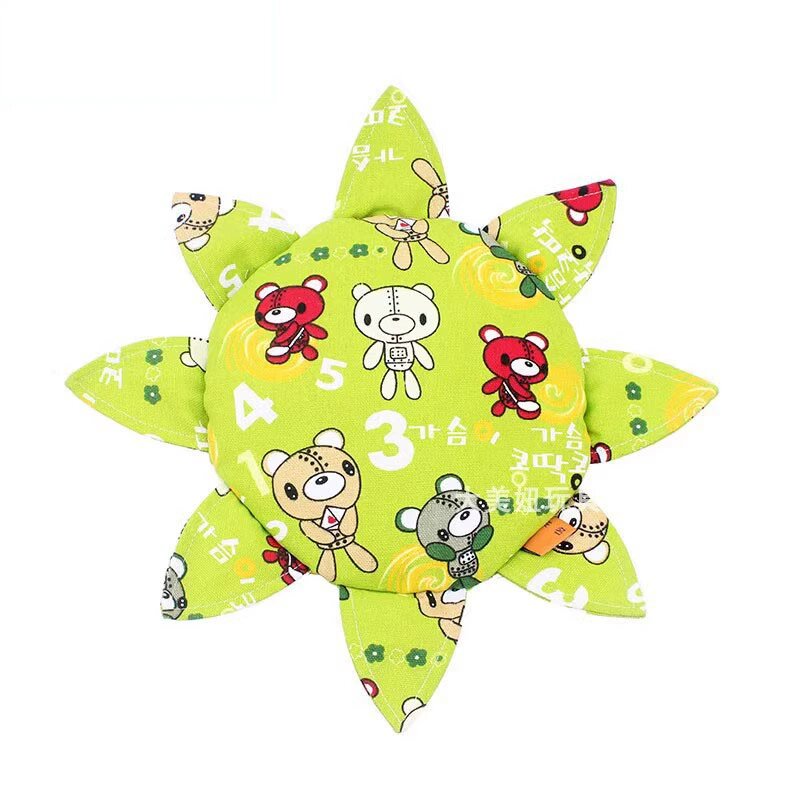 Детский тканевый мягкий диск-фрисби, холщовый летающий диск ручной работы для детского сада, интерактивная уличная