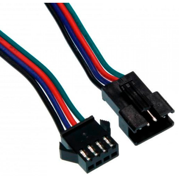 Коннектор 4 Pin для адресной светодиодной ленты "Мама-Папа" 5шт Giant4