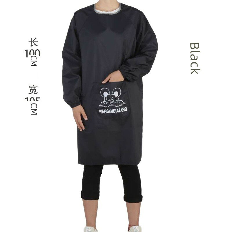 Фартук с длинными рукавами, водонепроницаемый и маслостойкий, рабочая одежда для взрослых мужчин на осень и зиму,