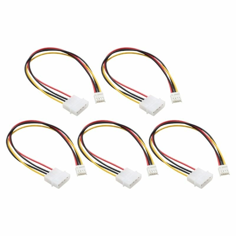 (5 шт.) Кабель питания: Molex 4-pin to Floppy 4-pin (5 шт.)