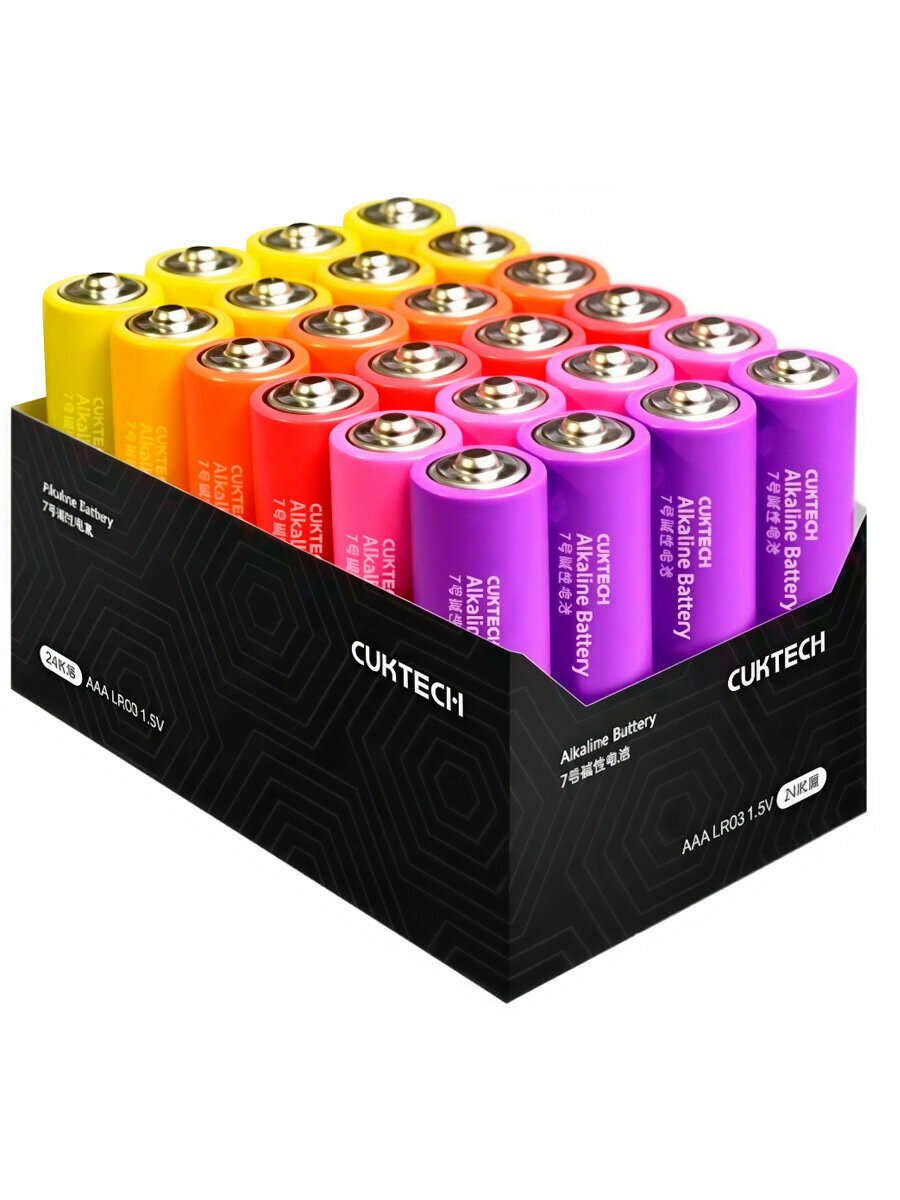 Батарейки алкалиновые Xiaomi CukTech Alkaline Battery LR03 1.5V B09 (AAA 24шт)