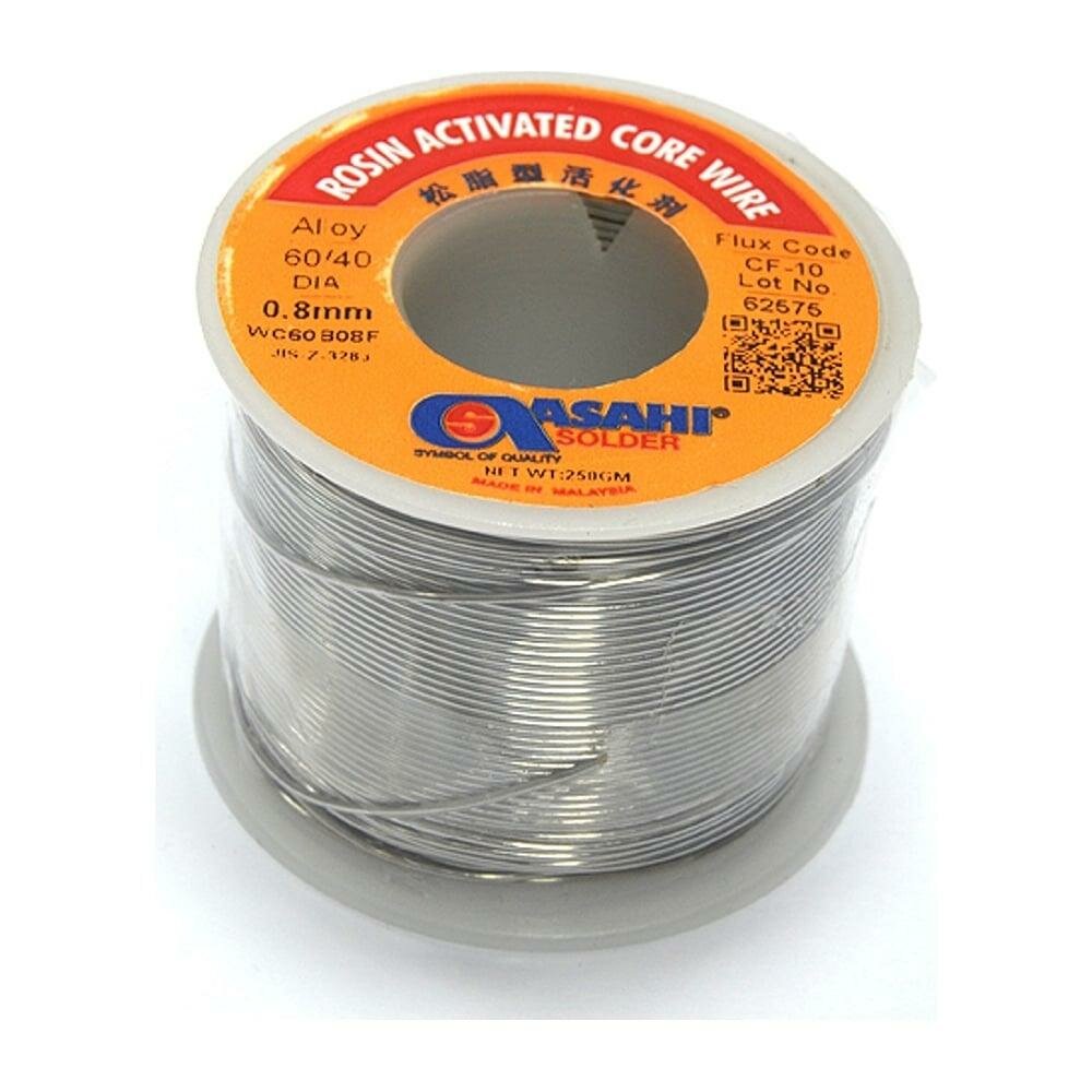 Припой (0.8 мм, 0.25 кг, Sn60/Pb40, CF10 флюс RA) ASAHI 00-00000063