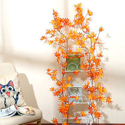 Искусственные ротанговые листья гинкго, зеленые листья, покрытие водопроводных труб, потолочное украшение, пластиковое зеленое растение, ландшафтный дизайн