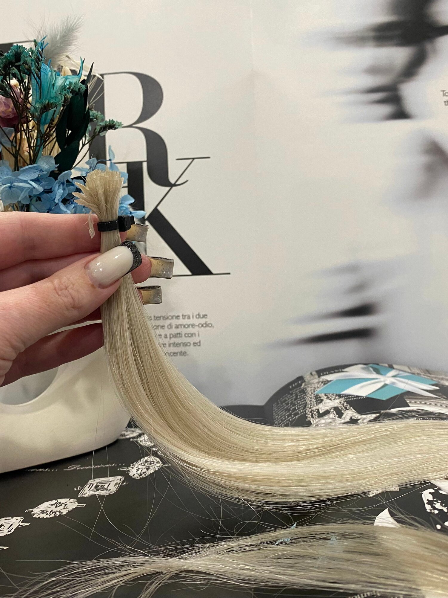 Биопротеиновые волосы на капсулах для наращивания