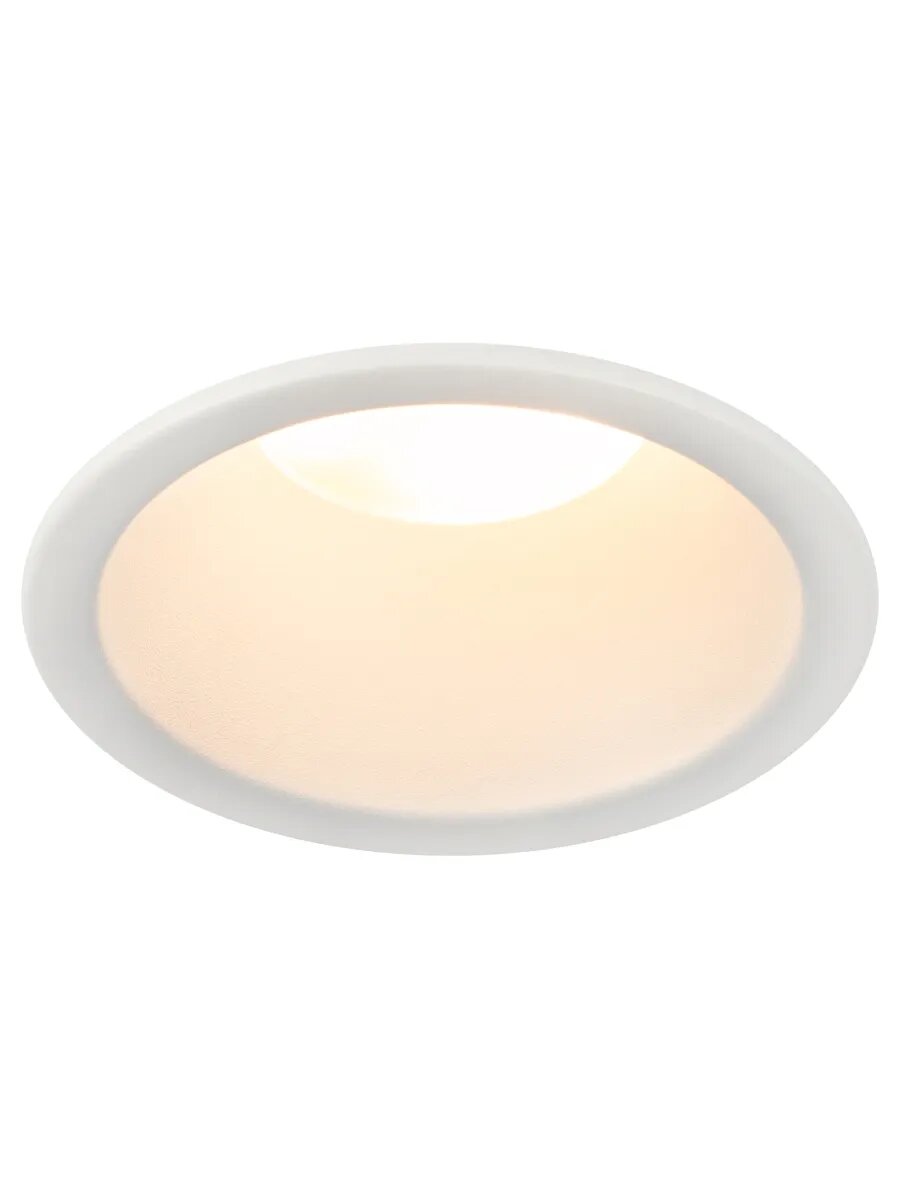 Светильник потолочный встраиваемый точечный ЭРА KL97 для натяжных потолков на кухню в детскую в спальню MR16 GU5.3, белый