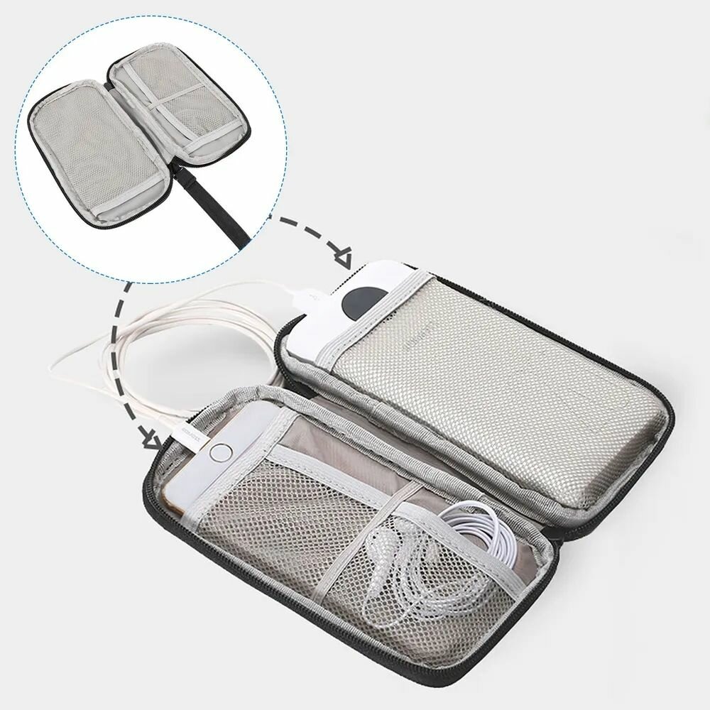 Чехол-Органайзер для Пауэрбанка из Оксфордской Ткани, Для Путешествий и Повседневного Использования, 1 Набор