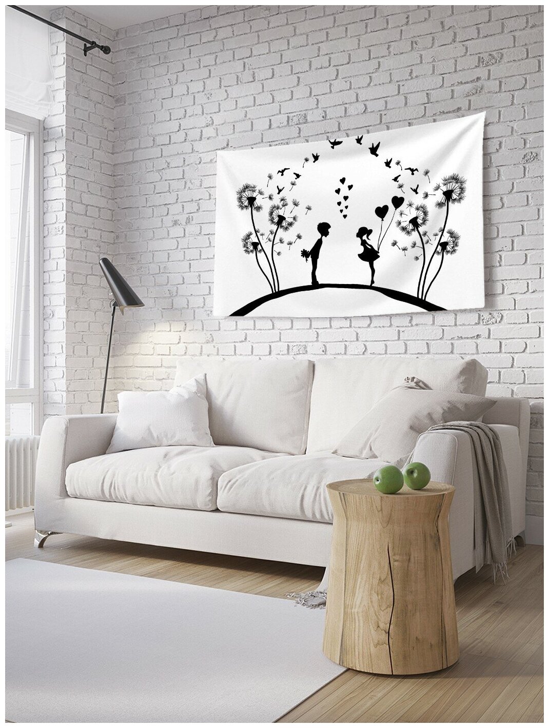 Горизонтальное фотопанно JoyArty на стену "Летний поцелуй", 100x150 см