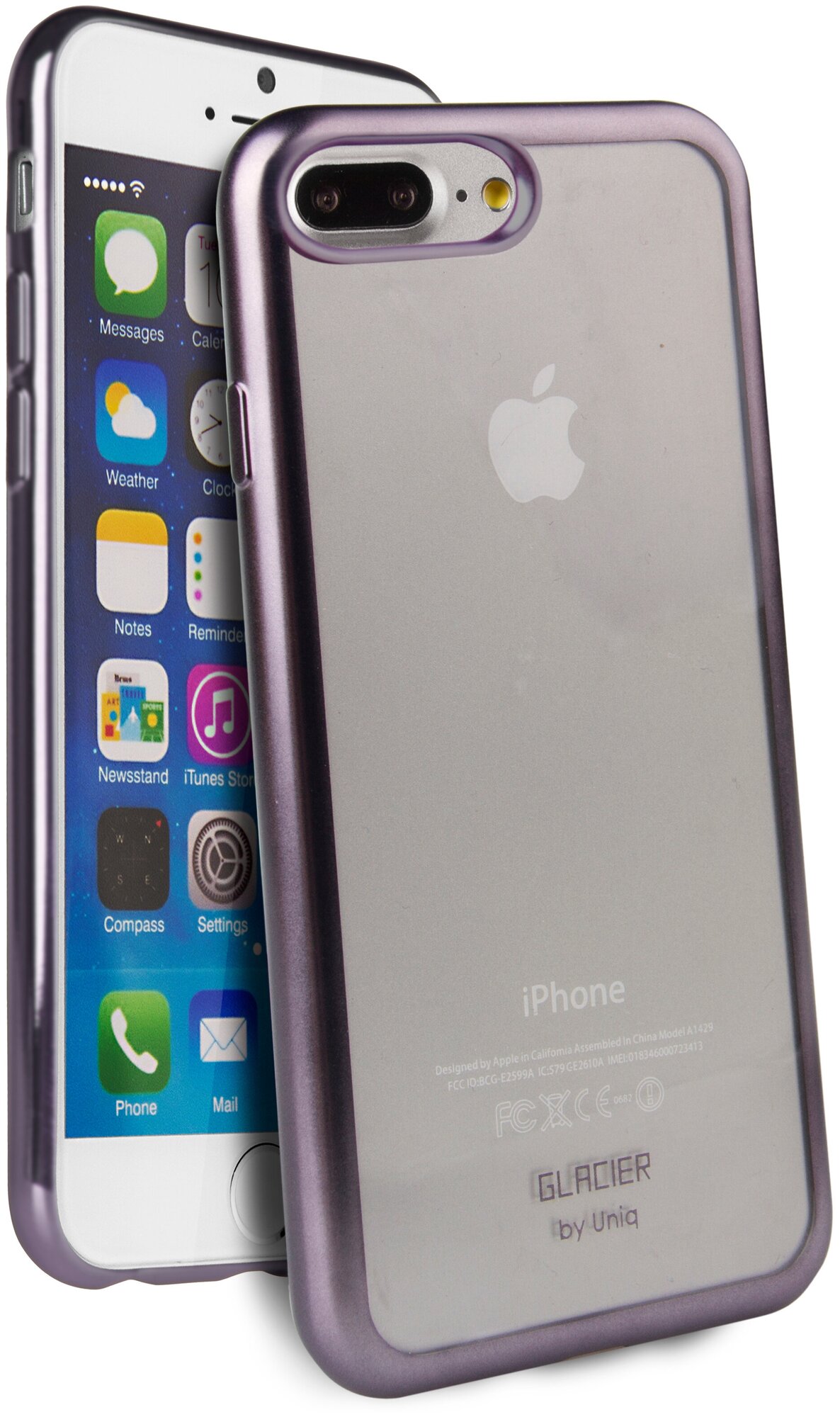 Чехол Uniq для iPhone 7 Plus/8 Plus Glacier Frost Gunmetal