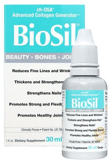 Биосил Biosil жидкость флакон-капельница 30мл - дополнительный источник холина и кремния