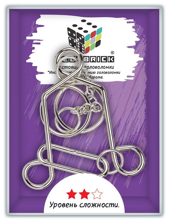 DELFBRICK DLM-36 Головоломка металлическая Ракета 6 элементов сборно-разборная загадка