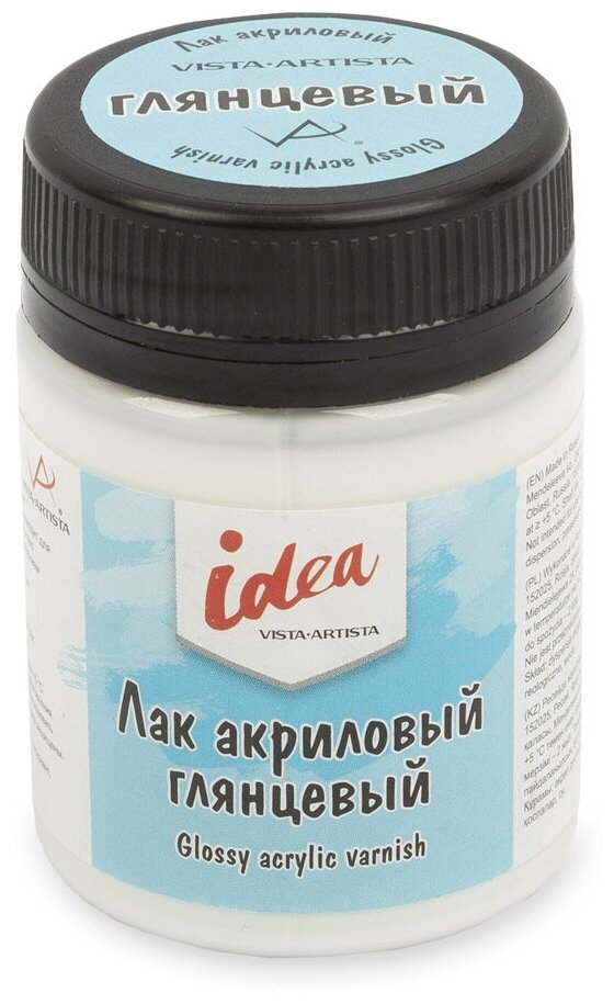 VISTA-ARTISTA акриловый лак IVA-50 50 мл глянцевый для декоративного покрытия