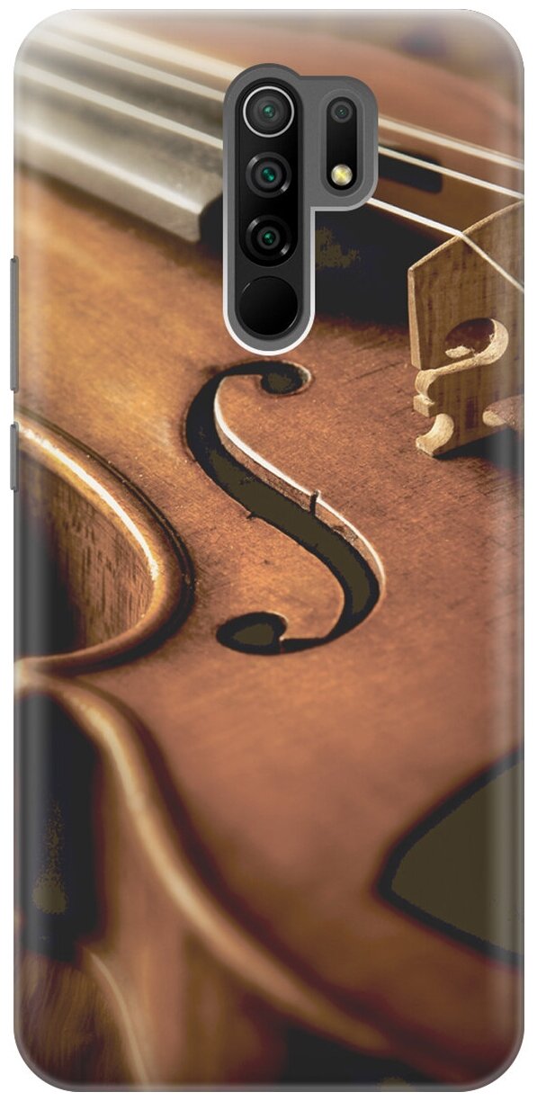 Силиконовый чехол Струны скрипки на Xiaomi Redmi 9 / Сяоми Редми 9