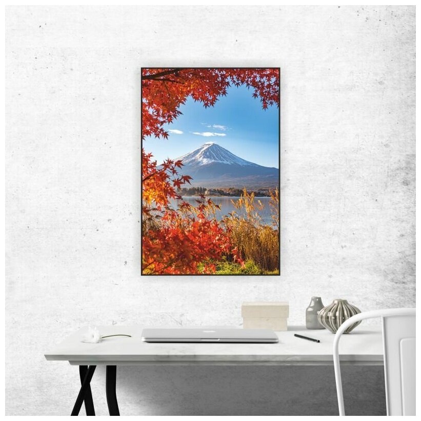 Постер Осень, гора Фудзи, Япония 60х90 см в тубусе ПолиЦентр