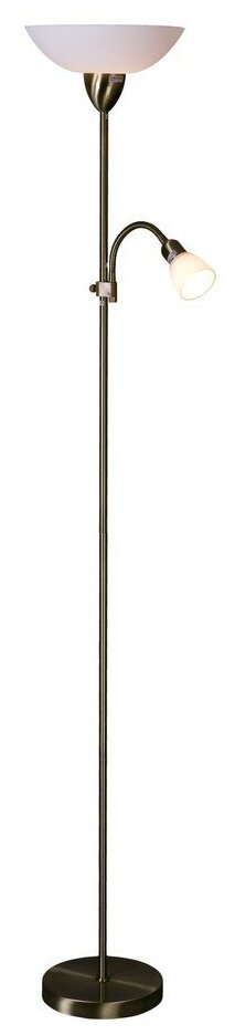 Торшер Velante 315-505-02, E14, E27, кол-во ламп:1+1шт, Бронза