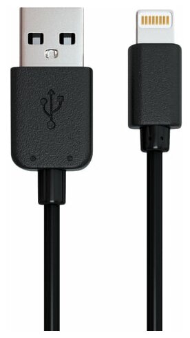Кабель USB 2.0-Apple Lightning, 1 м, RED LINE, для подключения IPhone (IPad), черный, УТ000008646