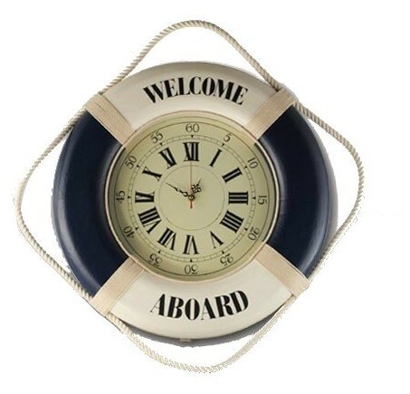 Часы настенные "Спасательный круг" d50 см