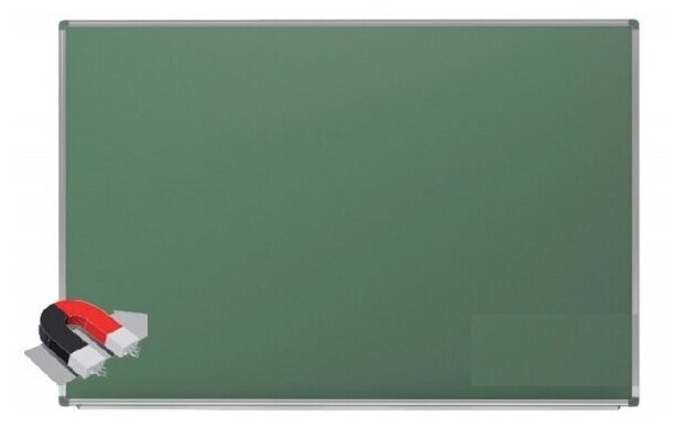 Магнитно-меловая доска BOARDSYS 100х250 см, лаковое покрытие, алюминиевая рама