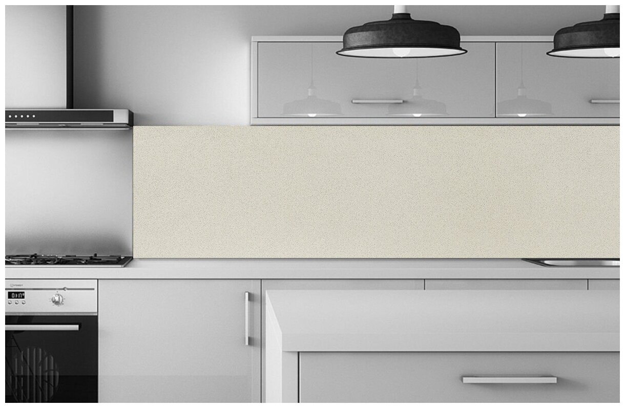 Кухонный фартук на стену "Скиф" 2000x600 мм. Цвет - Сахара белая